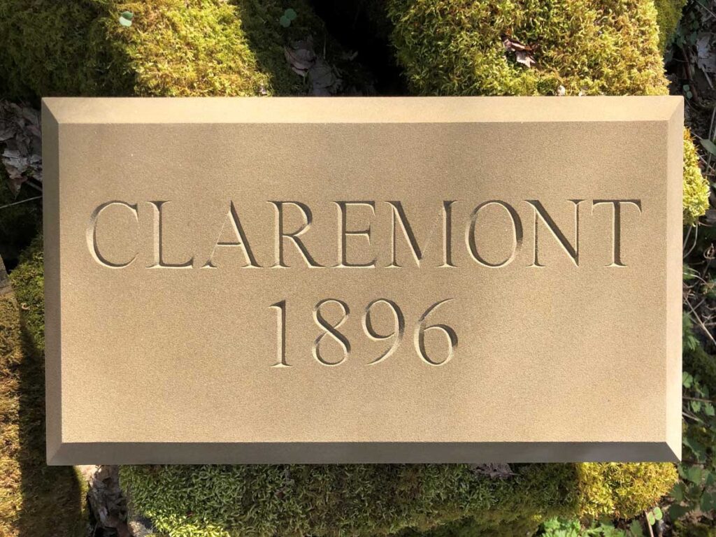 Stone house name and number plaques and hand carved sandstone signs ...