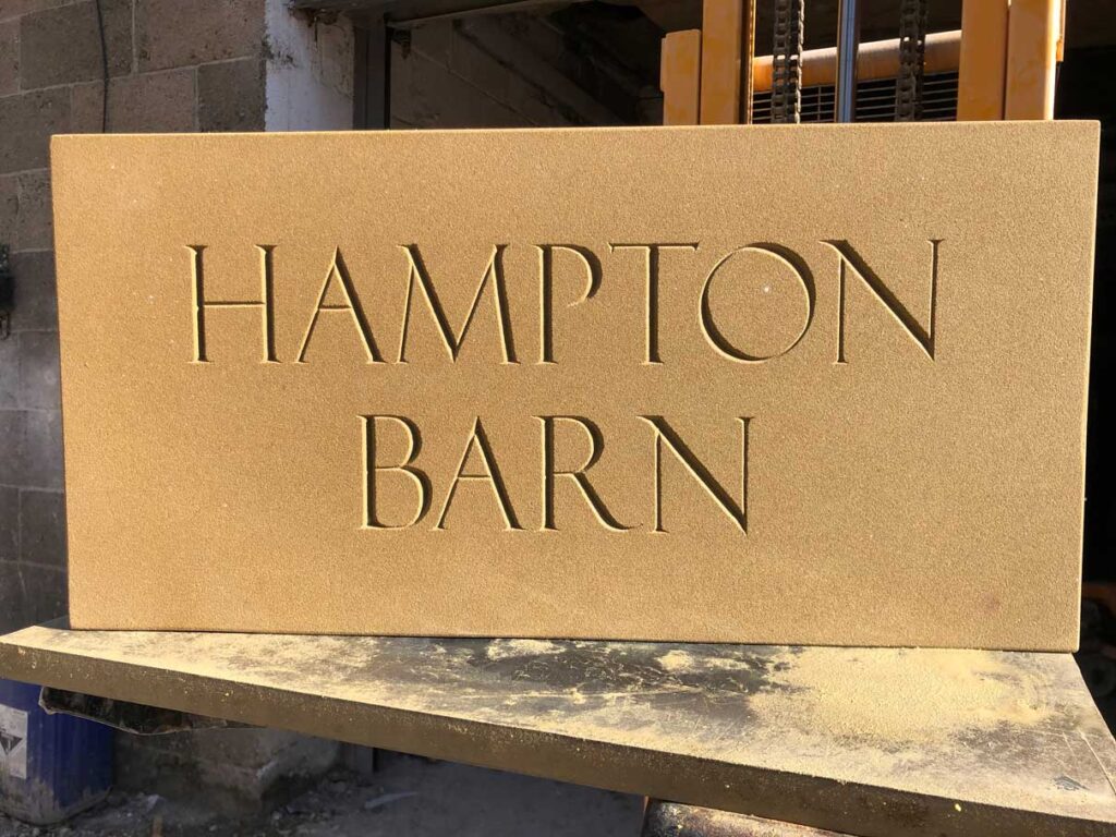 Large stone signs suitable for building into structures. | Hand Carved ...
