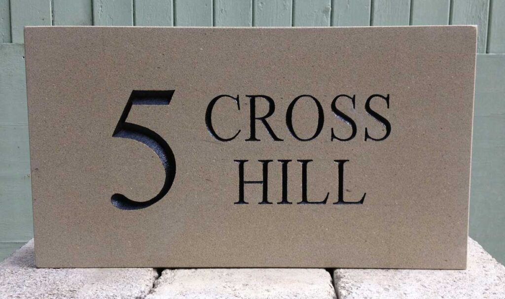 Large stone signs suitable for building into structures. | Hand Carved ...